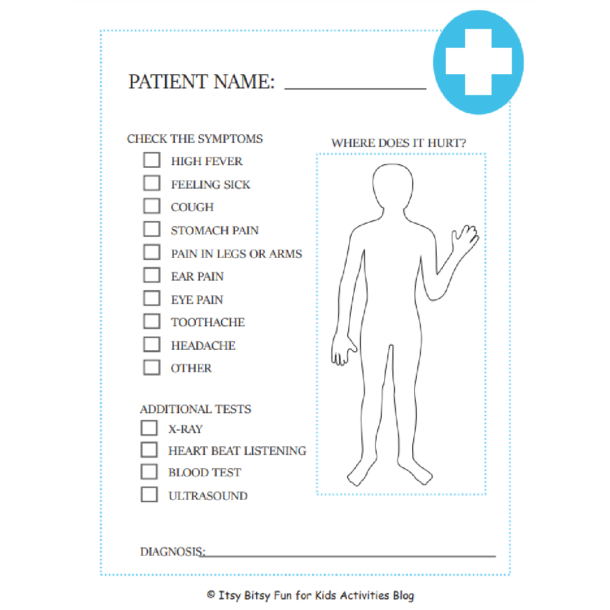 Doctor Pretend Play Kids Printables | Kids Activities Blog