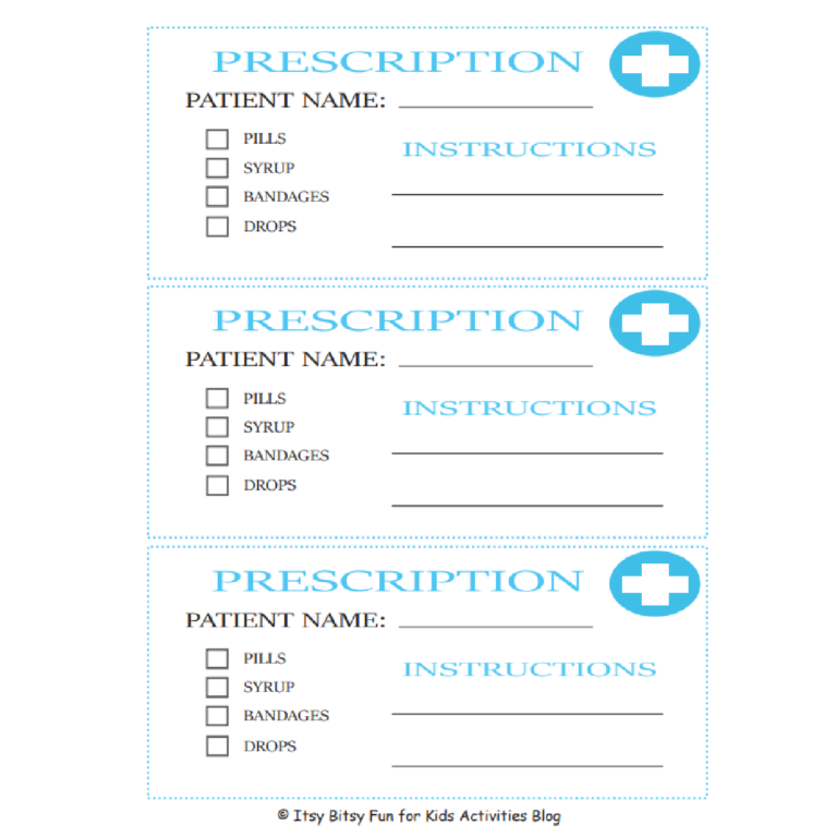Doctor Pretend Play Kids Printables | Kids Activities Blog