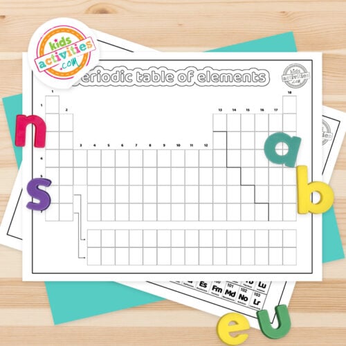Printable Periodic Table - Science Worksheets for Kids | Kids ...