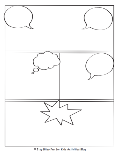 Comic Book Templates Free Kids Printable | Kids Activities Blog