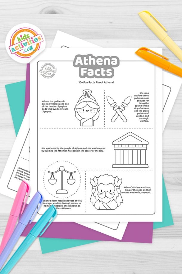 Athena Facts For Kids Obsessed With Greek Mythology | Kids Activities Blog