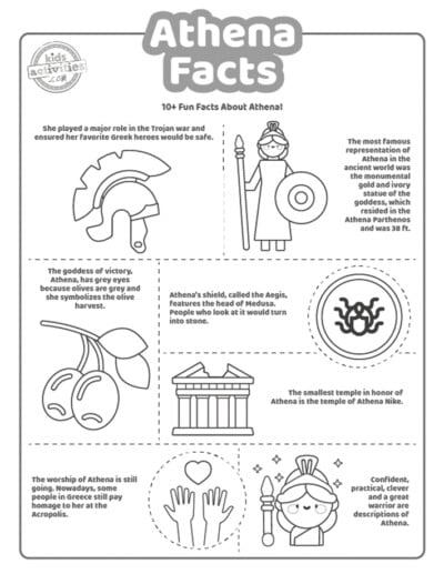 Athena Facts For Kids Obsessed With Greek Mythology | Kids Activities Blog