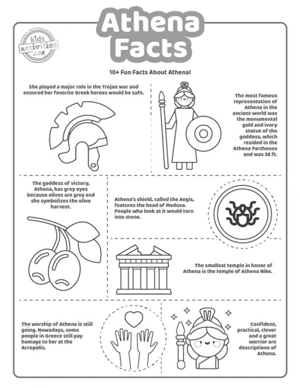Athena Facts For Kids Obsessed With Greek Mythology | Kids Activities Blog