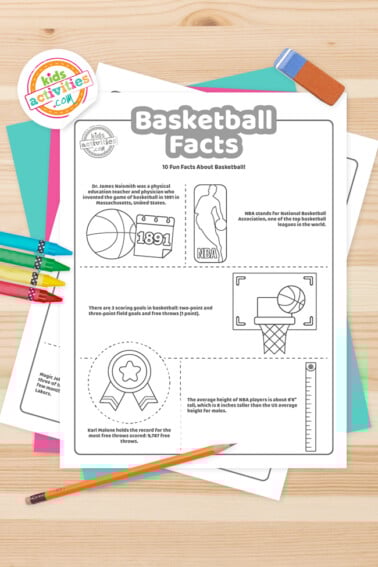 Fun Facts about Basketball for Kids You Can Print! | Kids Activities Blog