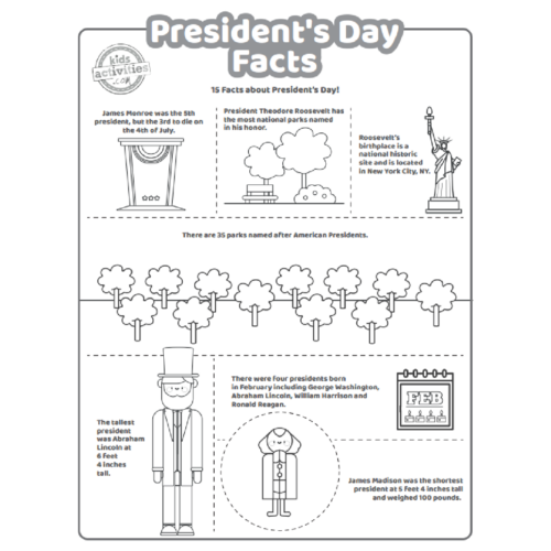 Printable Fun Facts About Presidents for Presidents Day | Kids ...