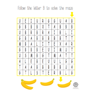 Printable Letter Mazes Worksheets | Kids Activities Blog