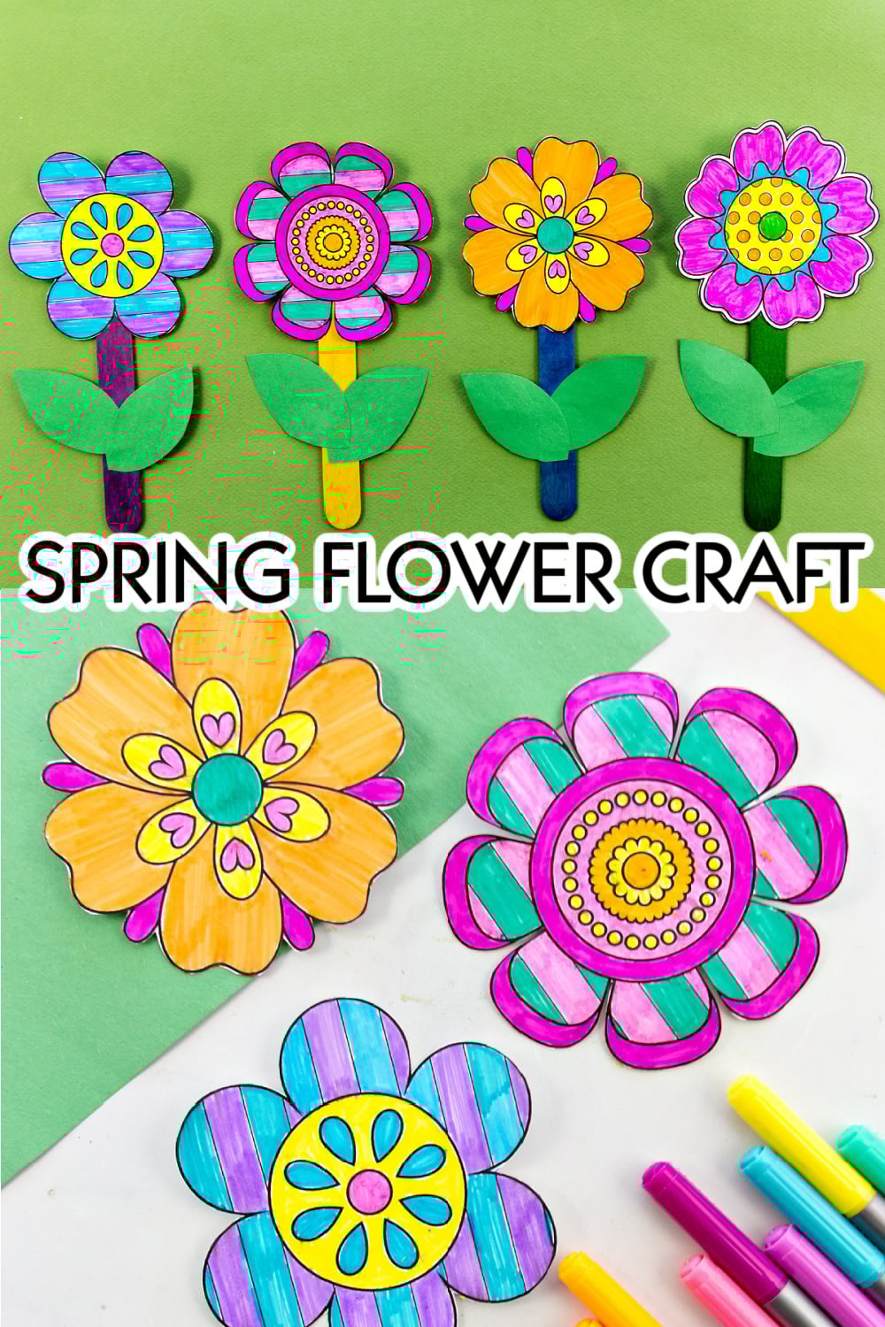 A Pretty Popsicle Stick Flower Craft • Kids Activities Blog
