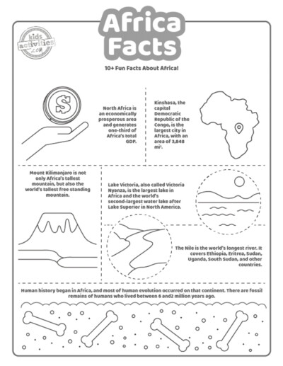 Printable Fun Facts About Africa for Kids | Kids Activities Blog
