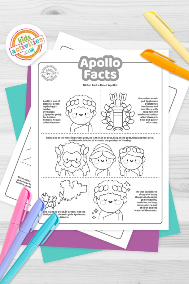 Printable Fun Facts About Apollo for Kids | Kids Activities Blog