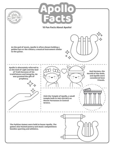 Printable Fun Facts About Apollo for Kids | Kids Activities Blog