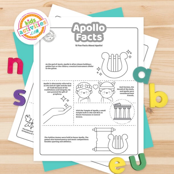 Printable Fun Facts About Apollo for Kids | Kids Activities Blog