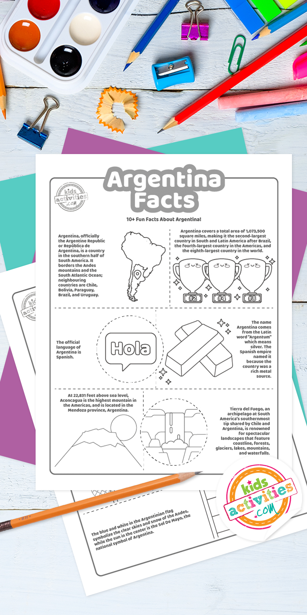 Fun Argentina Facts Coloring Pages – ParentingBest.com