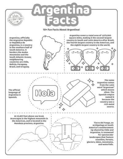 Printable Fun Facts About Argentina for Kids | Kids Activities Blog