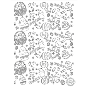 Cutest Easter Doodles Coloring Page | Kids Activities Blog