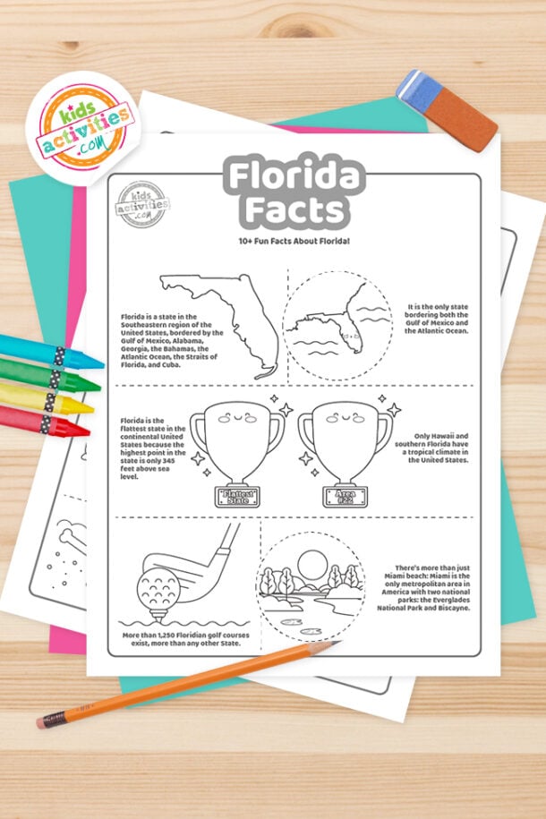 Fun Florida Facts For Kids To Print and Learn | Kids Activities Blog