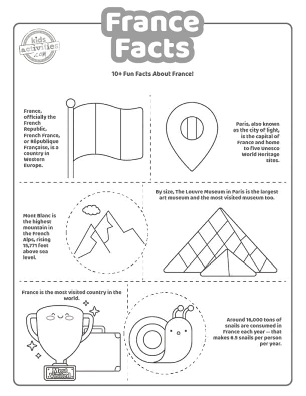 Fun Facts About France For Kids To Print And Color Kids Activities Blog fun-facts-about-france-for-kids-to-print-and-color-kids-activities-blog