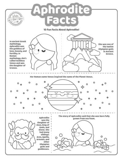 Aphrodite Facts for Kids & Greek Mythology Fans | Kids Activities Blog