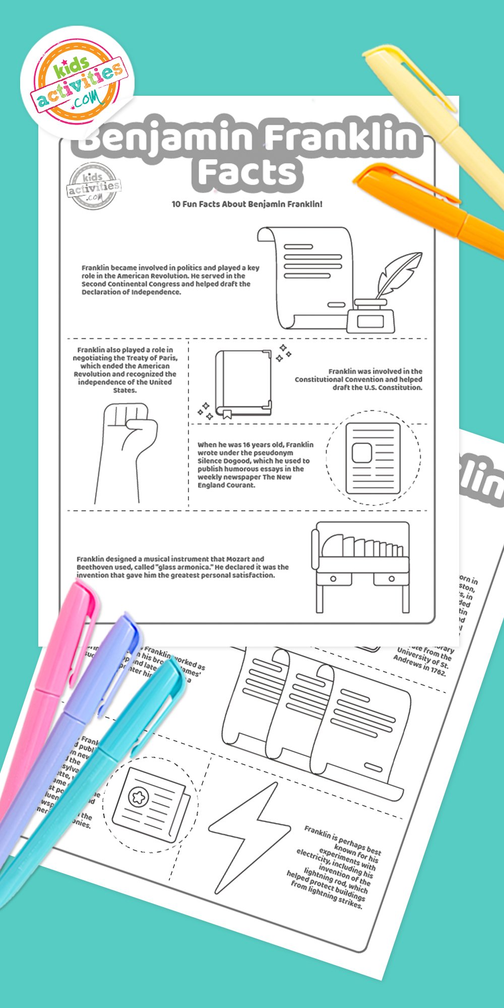 Amazing Benjamin Franklin Facts For Kids And Adults | Kids Activities Blog