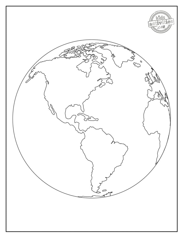 Free Printable World Map Coloring Pages | Kids Activities Blog