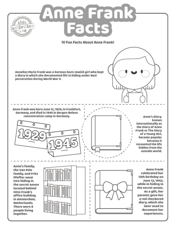 10 Anne Frank Facts For Kids And Adults | Kids Activities Blog