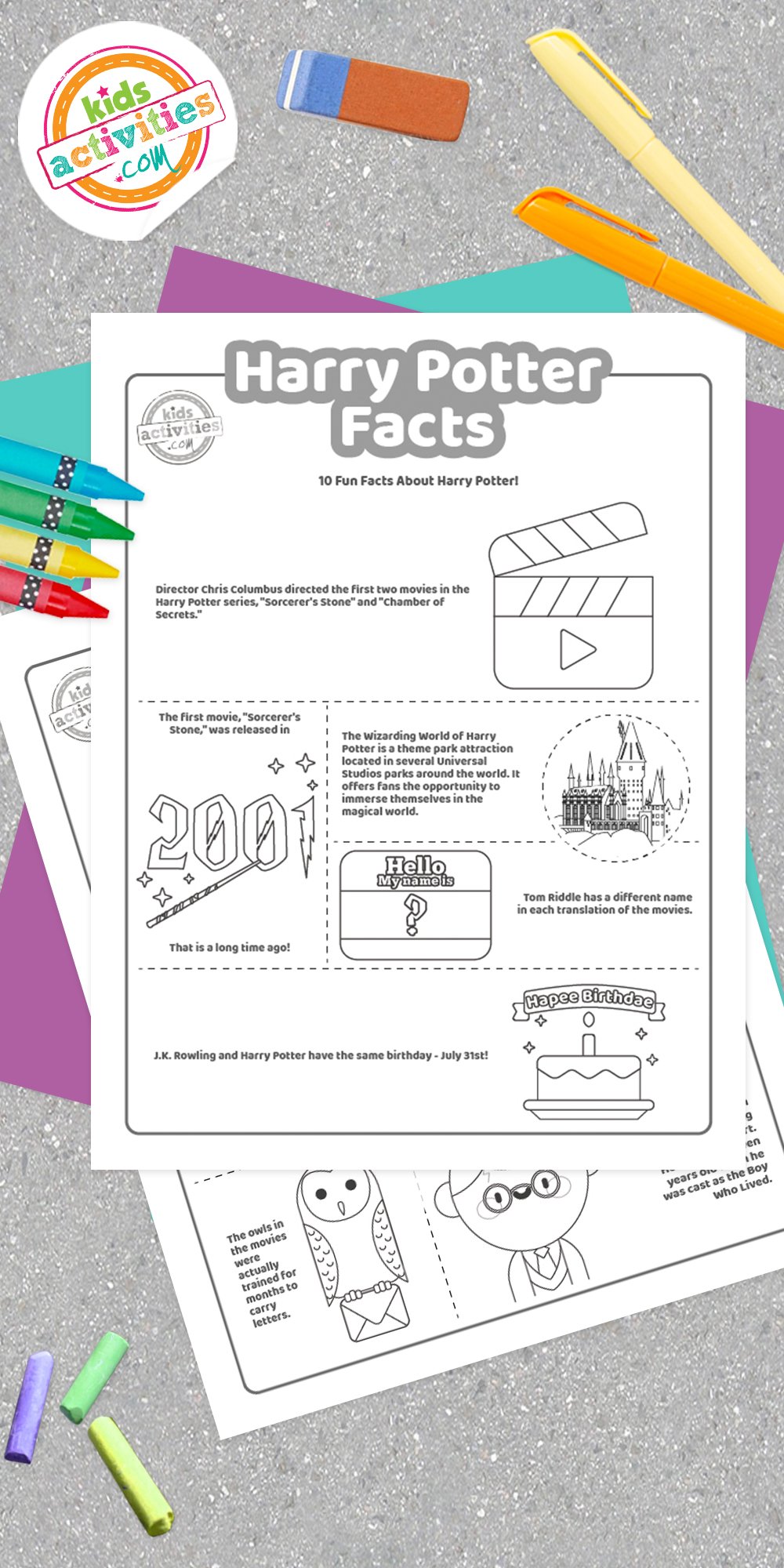 Magical Harry Potter Facts For Young Wizards Kids Activities Blog ...