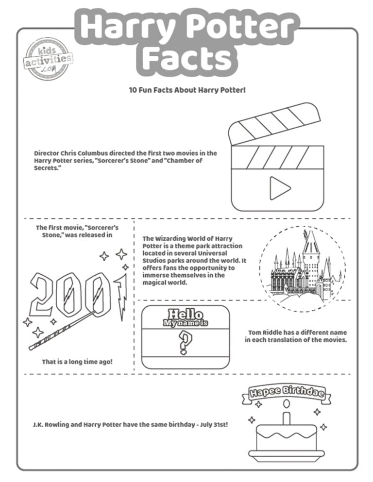 Magical Harry Potter Facts For Young Wizards Kids Activities Blog