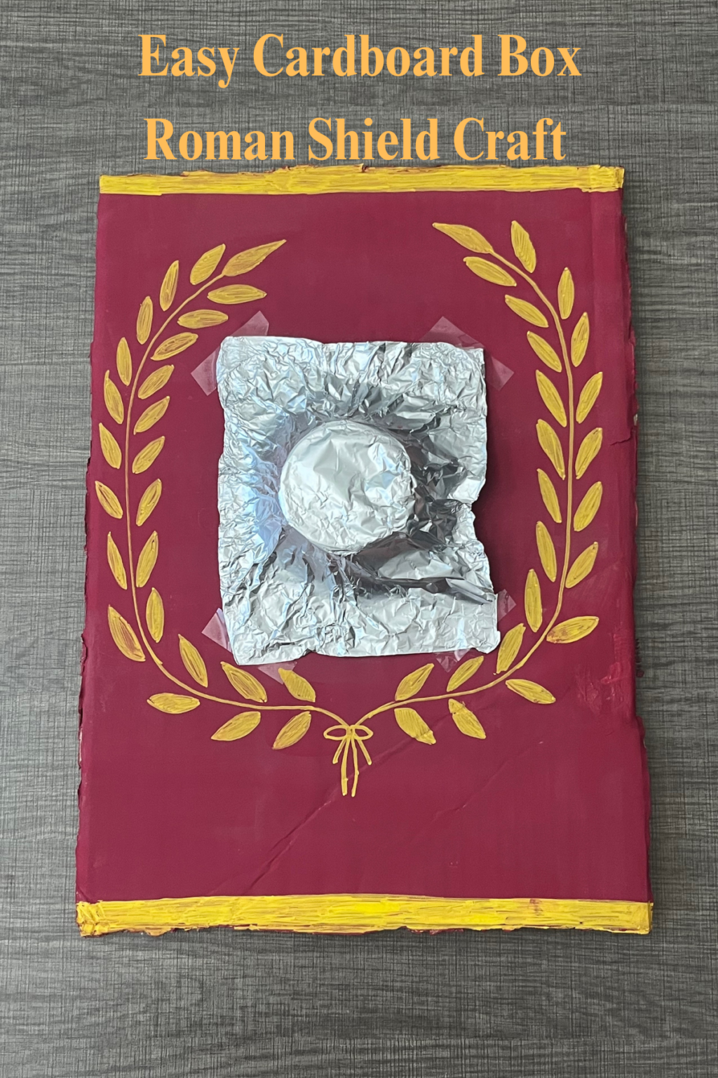 Easy History Craft - Make a Roman Shield from a Cardboard Box |Kids ...