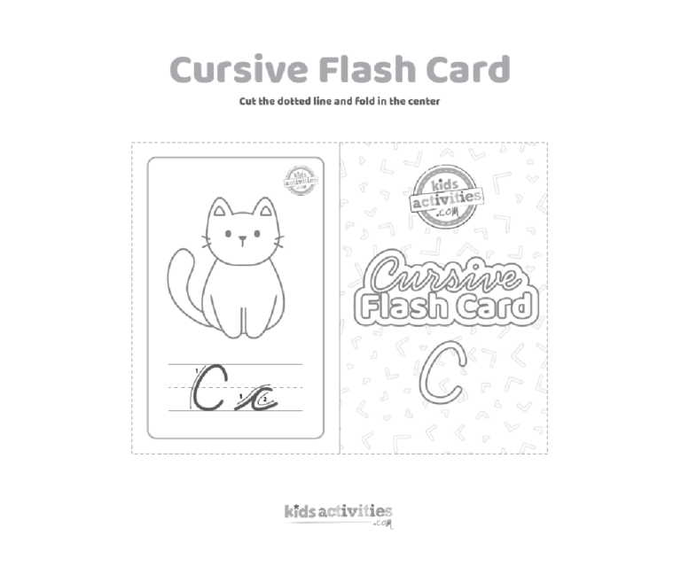 Cursive C Worksheets- Free Printable Cursive Practice Sheets for Letter ...