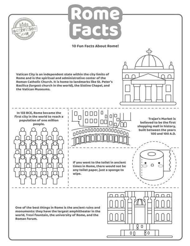 Interesting Facts About Rome | Kids Activities Blog