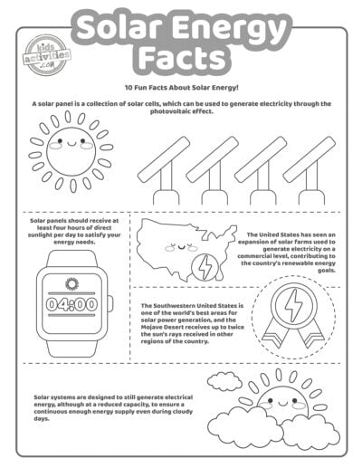 Really Cool Solar Energy Facts For Kids | Kids Activities Blog