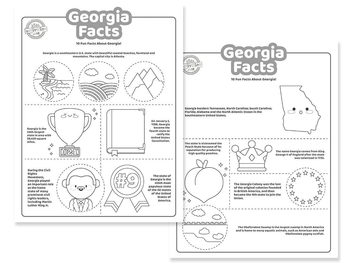 Fun Facts About Georgia Kids Activities Blog