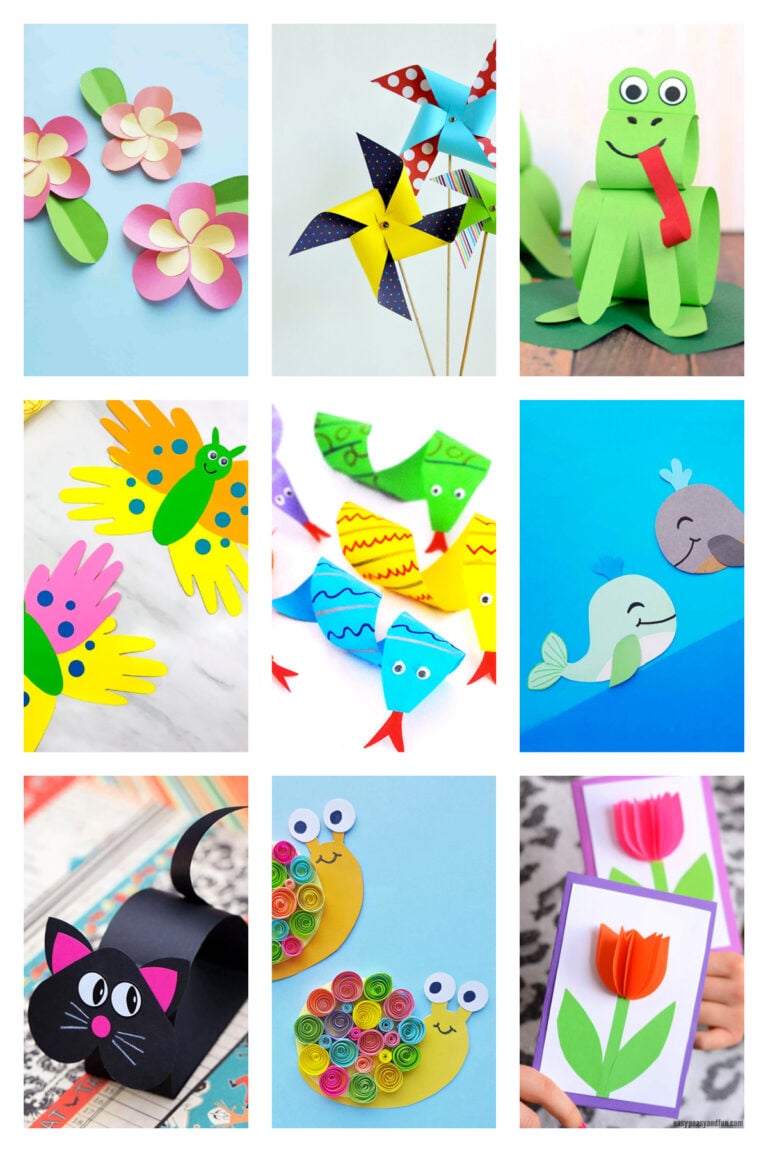 Easy Construction Paper Crafts for Kids • Kids Activities Blog