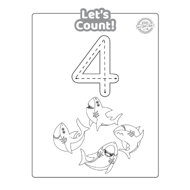 Free Shark Week Math Printable Activities for Preschoolers | Kids ...