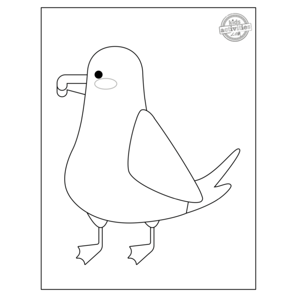 Adorable Free Albatross Coloring Page For Kids | Kids Activities Blog