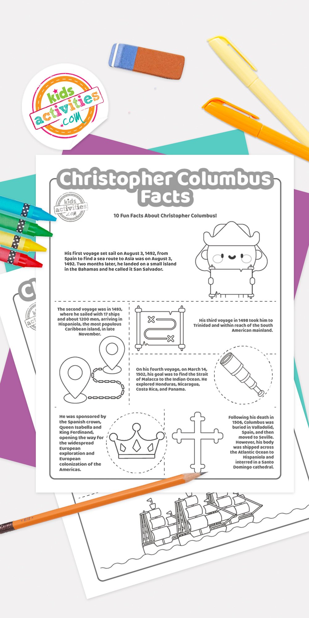 Historic Christopher Columbus Facts | Kids Activities Blog