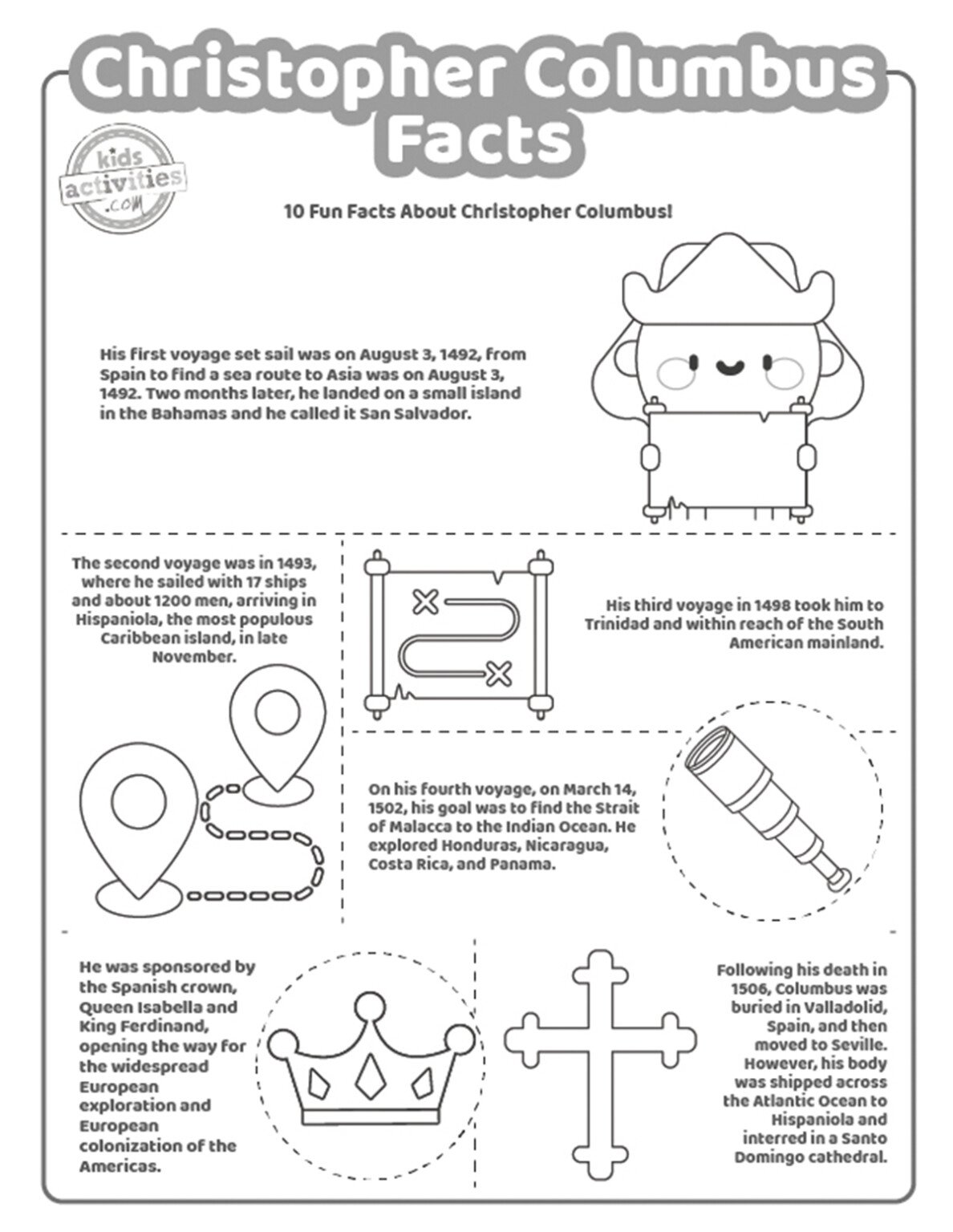 Historic Christopher Columbus Facts | Kids Activities Blog