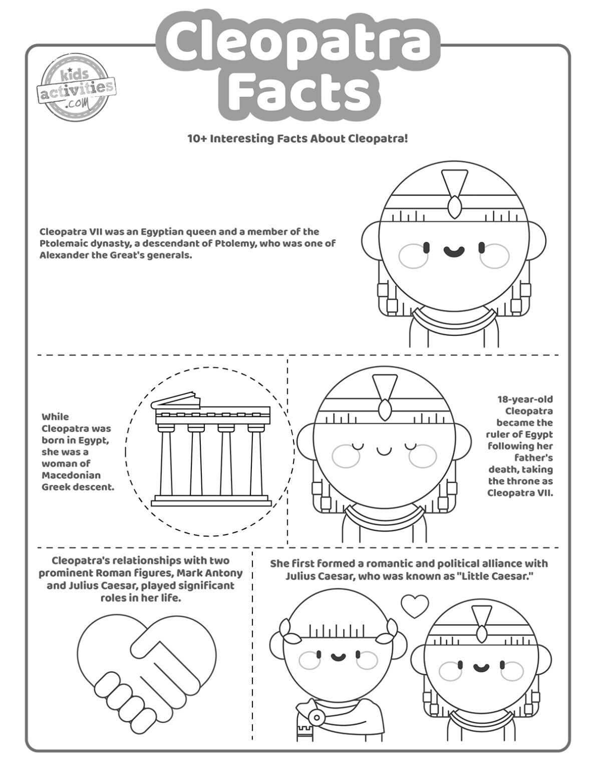 12 Interesting Cleopatra Facts - Kids Activities Blog