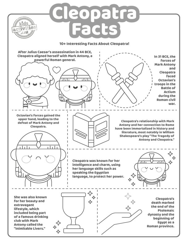 12 Interesting Cleopatra Facts - Kids Activities Blog