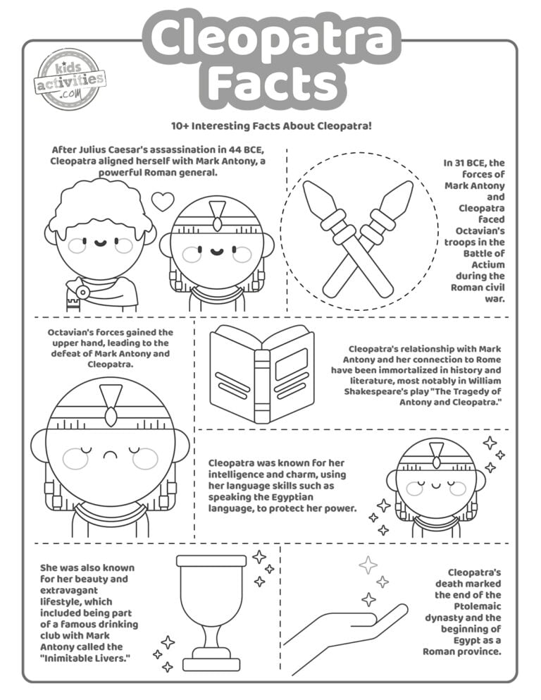 12 Interesting Cleopatra Facts - Kids Activities Blog