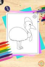Cute Free Printable Cassowary Coloring Page For Kids | Kids Activities Blog