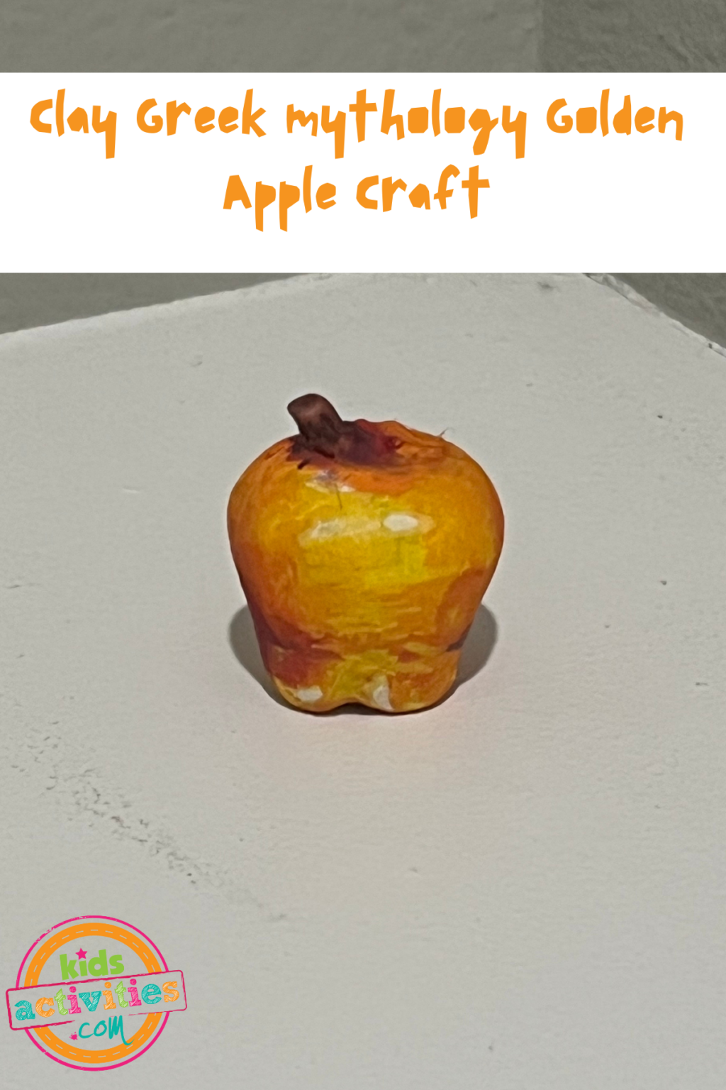 Clay Greek Mythology Golden Apple Craft | Kids Activities Blog
