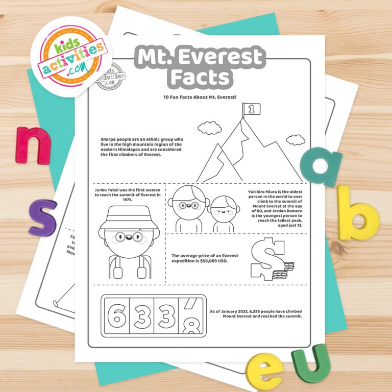 Mt. Everest Facts That Will Amaze Kids and Adults | Kids Activities Blog