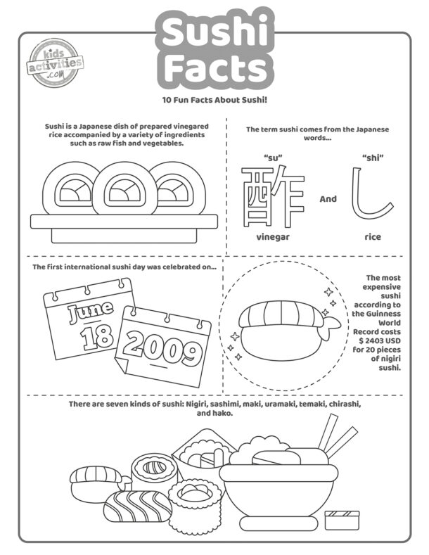 10+ Interesting Sushi Facts | Kids Activities Blog