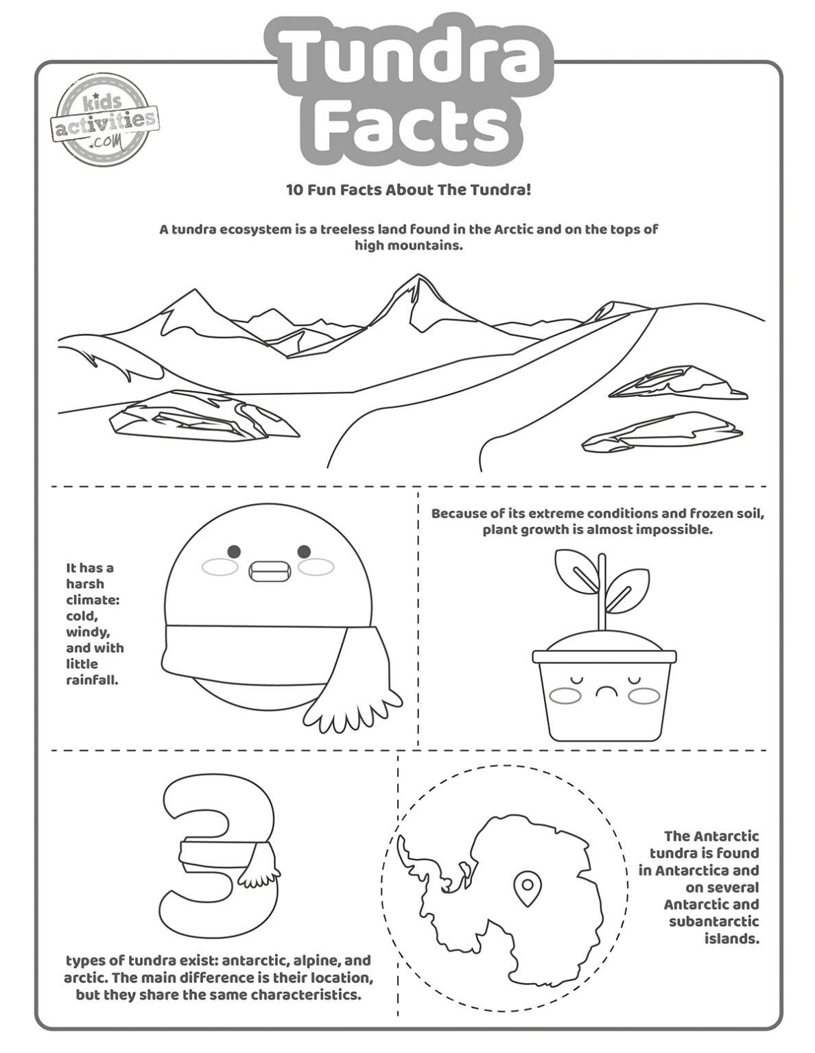 Printable Tundra Facts For Kids | Kids Activities Blog