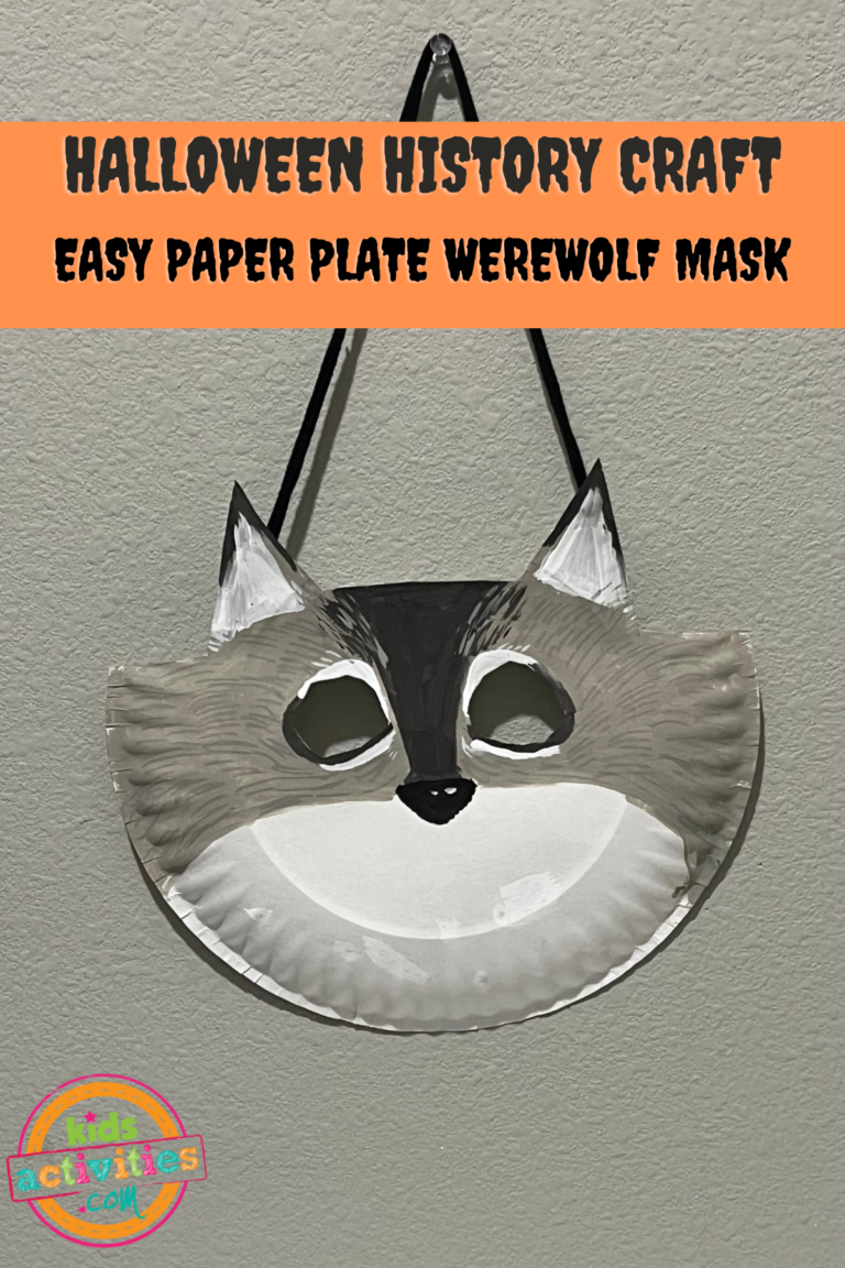 Halloween History Craft: Easy Paper Plate Werewolf Mask Kids Activities ...