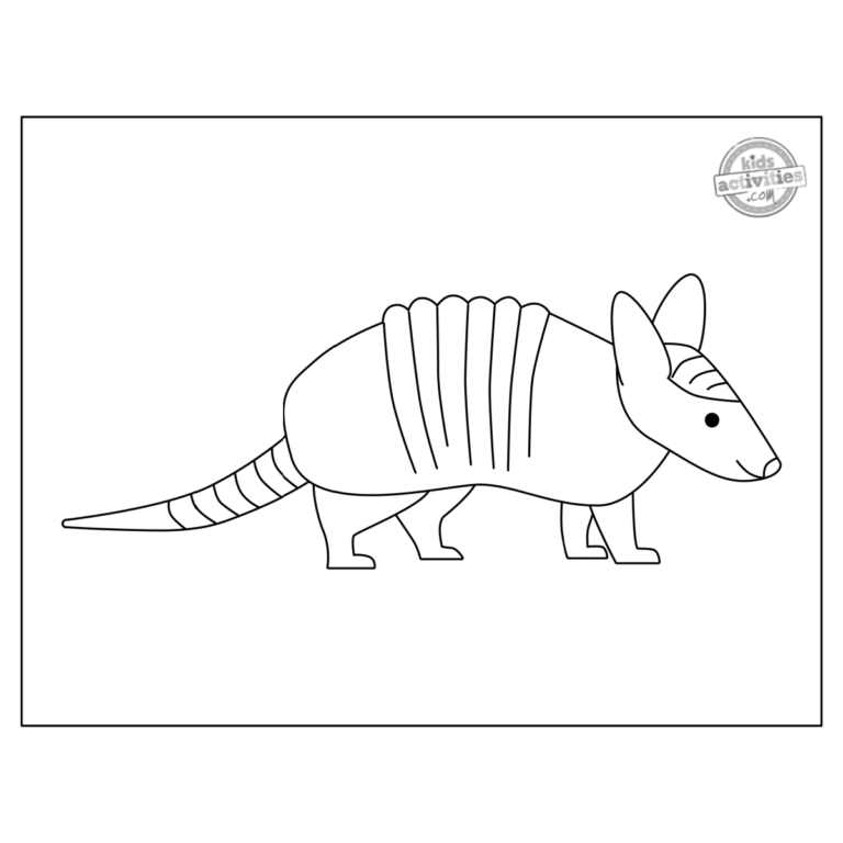 Super Cute Free Printable Armadillo Coloring Pages | Kids Activities Blog