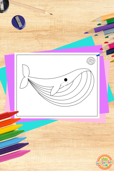 Free Printable Blue Whale Coloring Page | Kids Activities Blog