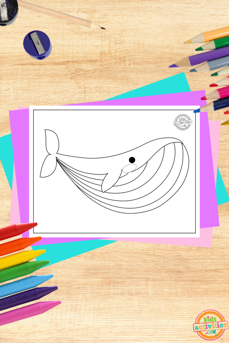 Free Printable Blue Whale Coloring Page | Kids Activities Blog