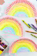 A Colorful Paper Plate Rainbow Craft • Kids Activities Blog