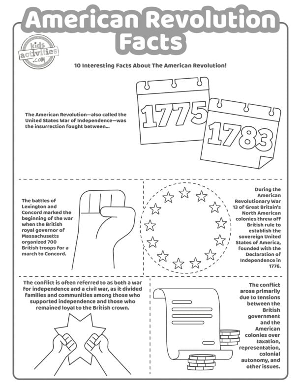 Fascinating American Revolution Facts | Kids Activities Blog